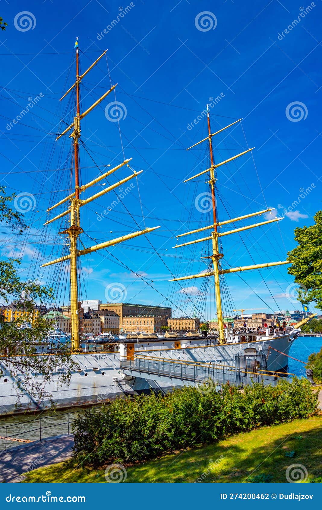 Hostel Ship Af Chapman Situated in Stockholm, Sweden. Editorial ...