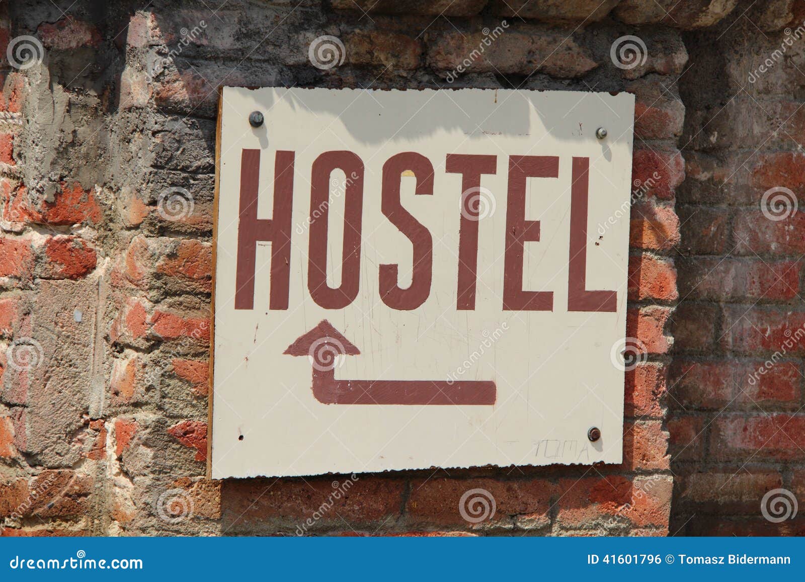 Hostel Sign Made Royalty-Free Stock Photography | CartoonDealer.com ...