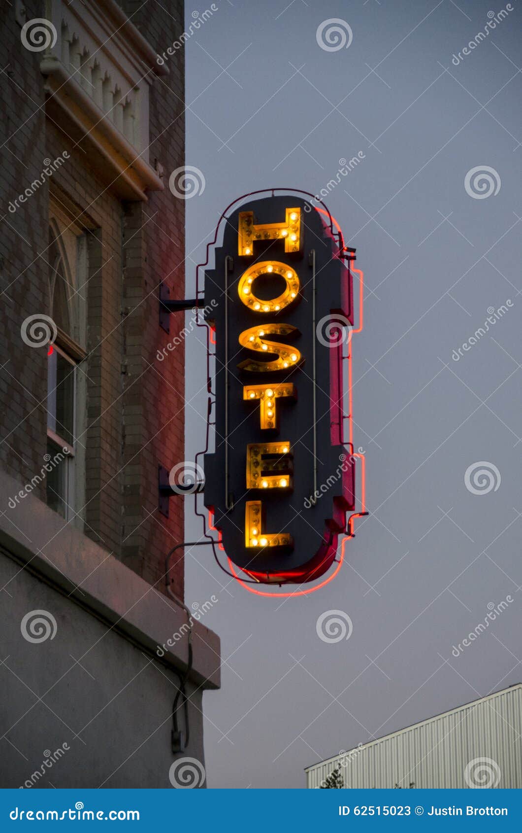 Hostel Sign Made Royalty-Free Stock Photography | CartoonDealer.com ...