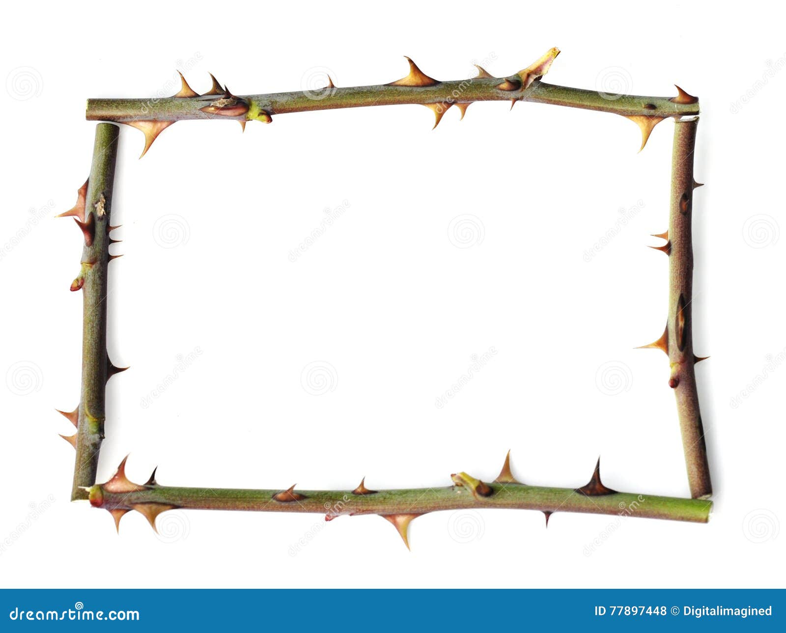 Hostile symbol thorn frame stock photo. Image of danger - 77897448