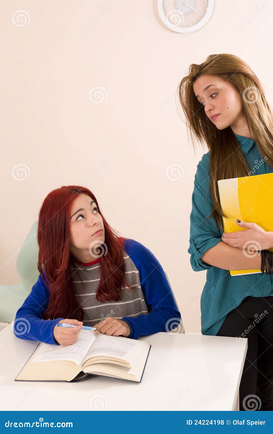 Hostility stock photo. Image of envious, students, hostile - 24224198