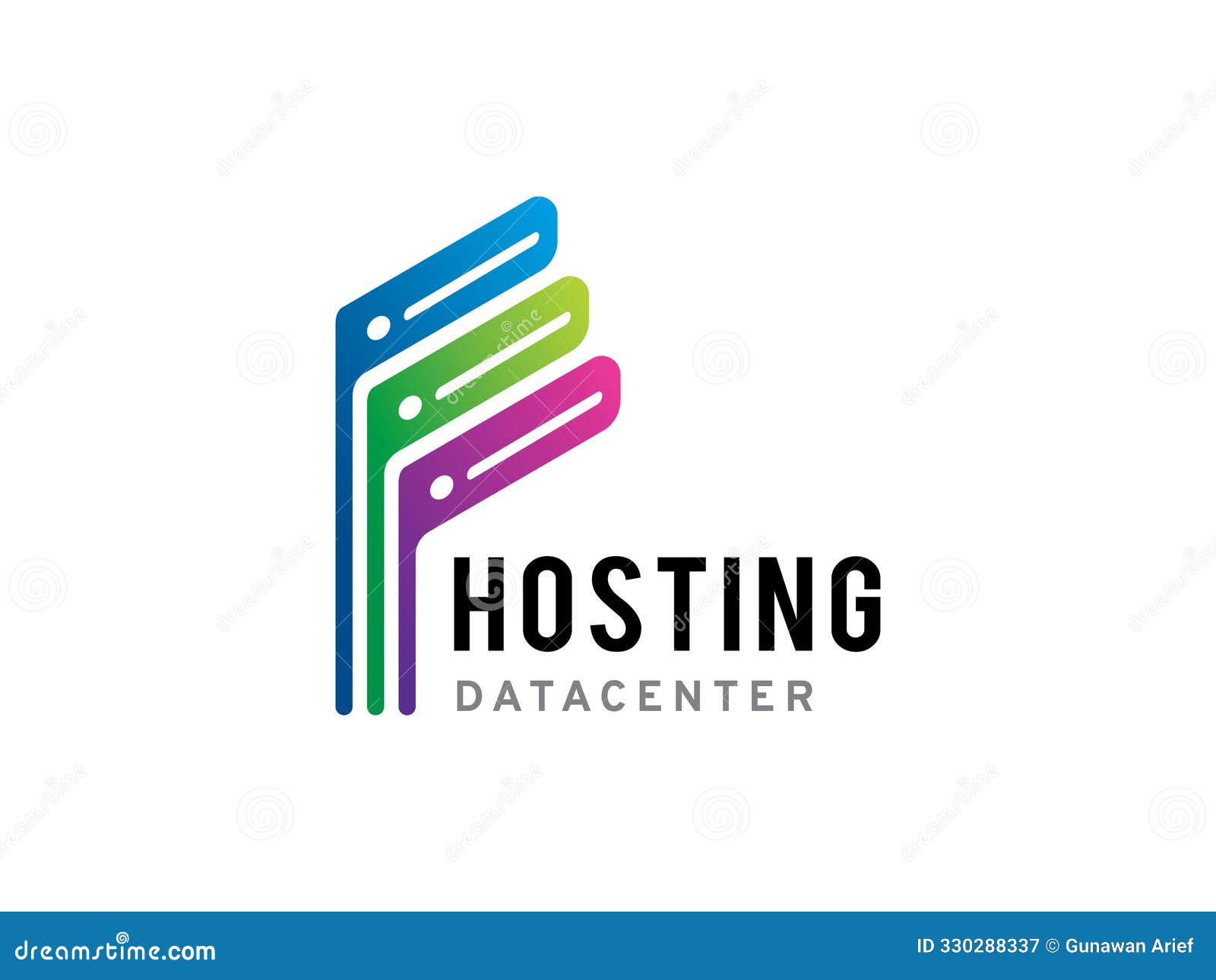 Hosting Data Center Logo Symbol or Icon Template Stock Vector ...