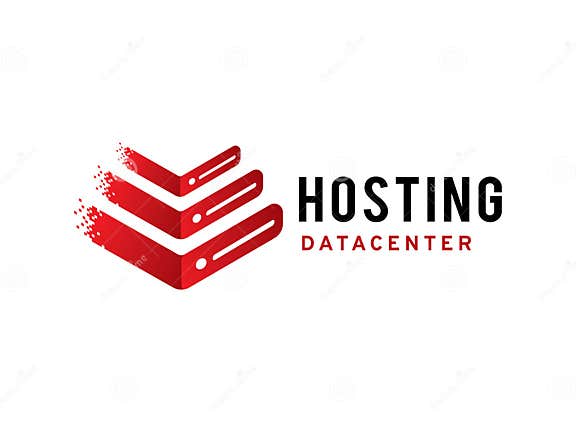 Hosting Data Center Logo Symbol or Icon Template Stock Vector ...