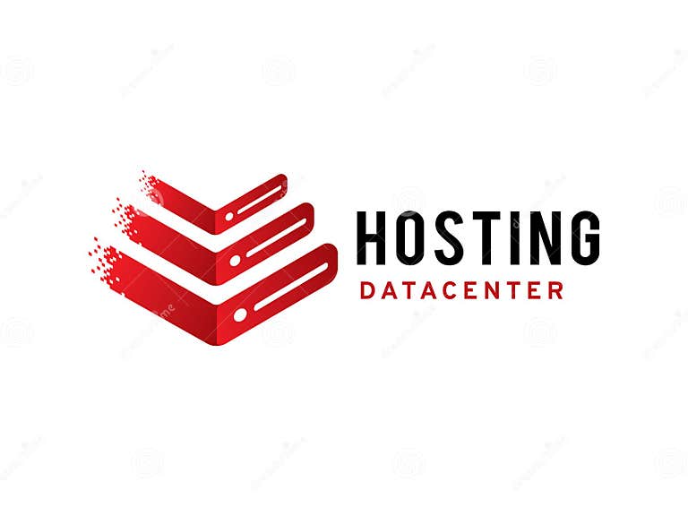 Hosting Data Center Logo Symbol or Icon Template Stock Vector ...