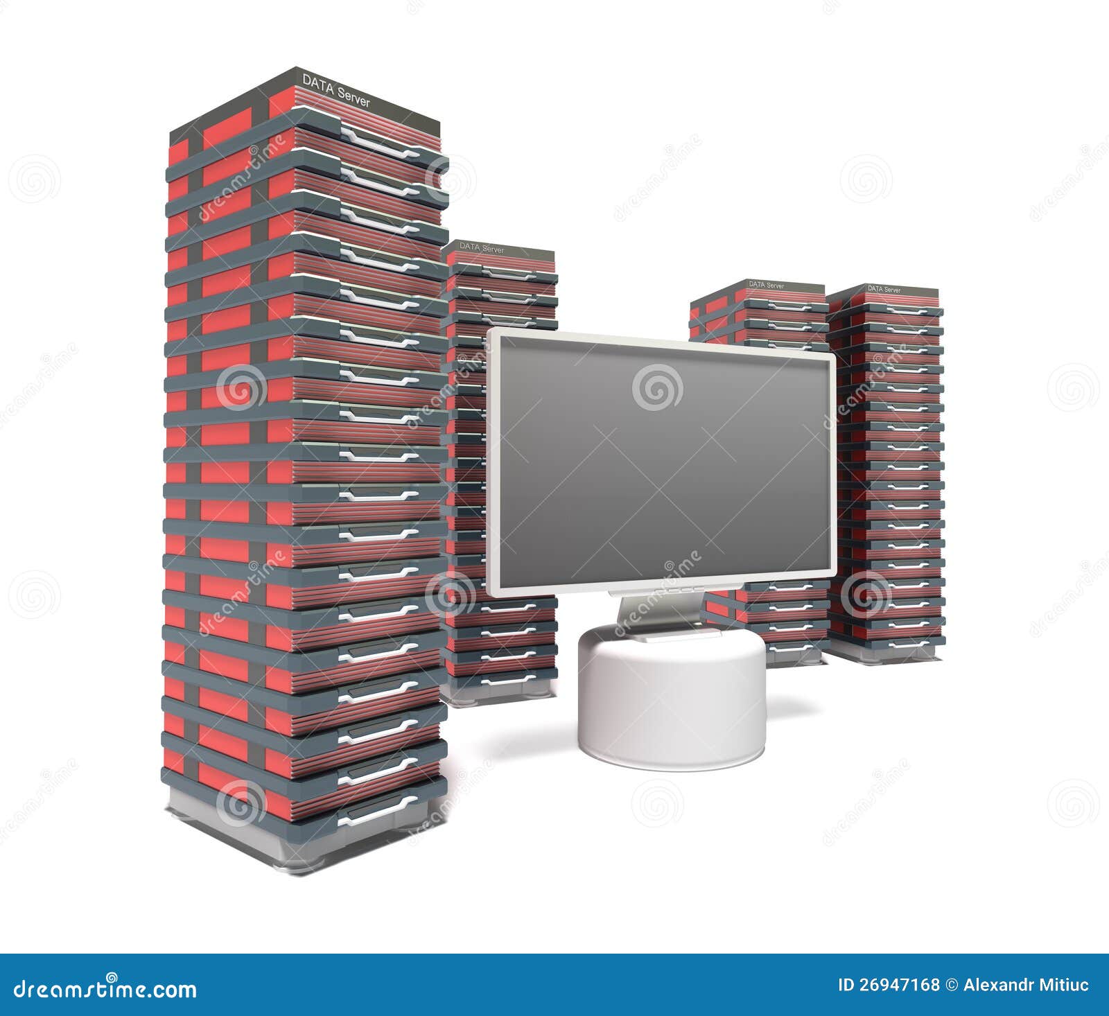 Hosting Server Farm stock illustration. Illustration of office - 26947168