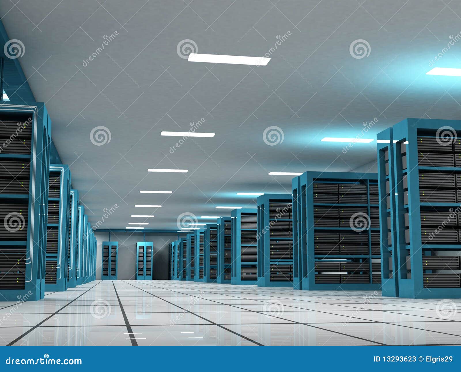 Hosting and Server Room stock image. Image of protocol - 13293623