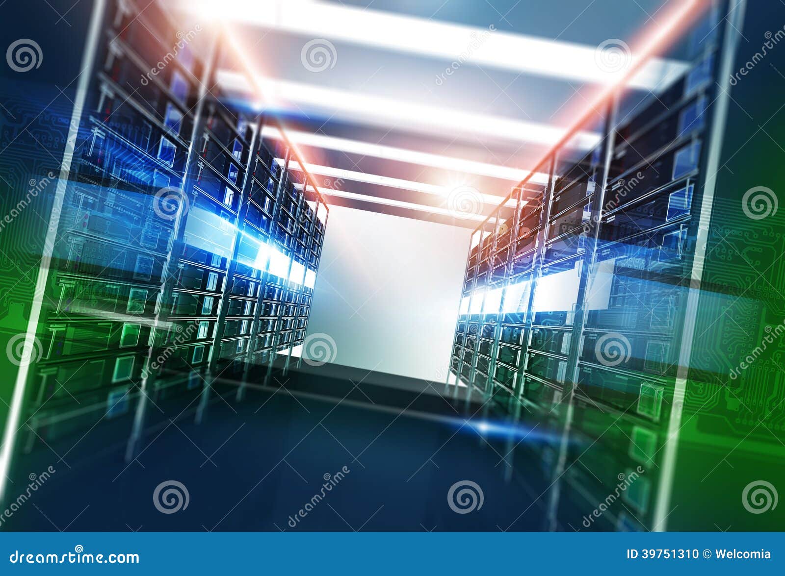 Hosting Servers Room stock illustration. Illustration of alley - 39751310