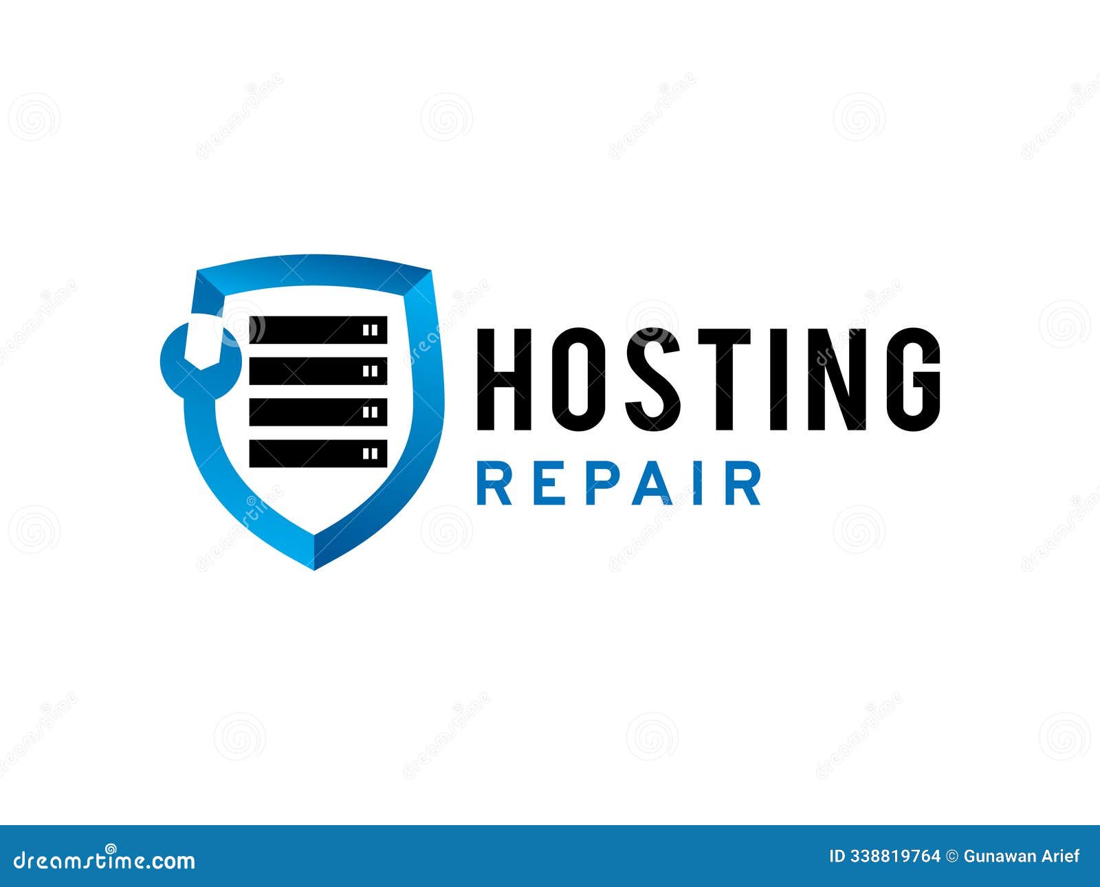 Hosting and Shield Logo Symbol or Icon Template Stock Vector ...