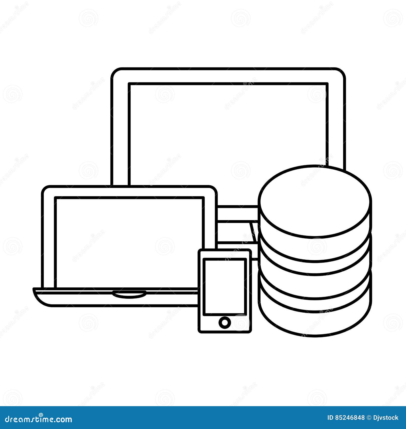 Hosting Technology Base Center Icon Stock Illustration - Illustration ...
