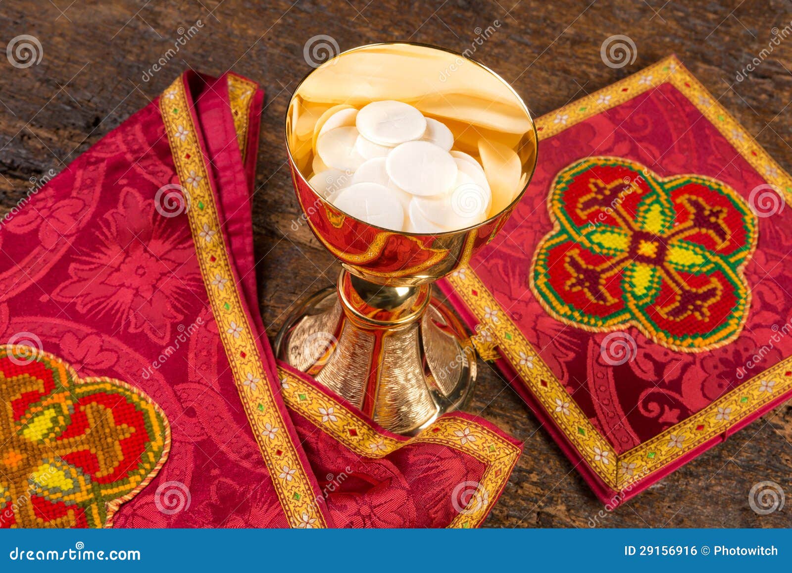 Hosts Or Wafers In Chalice For Communion Stock Photo | CartoonDealer ...