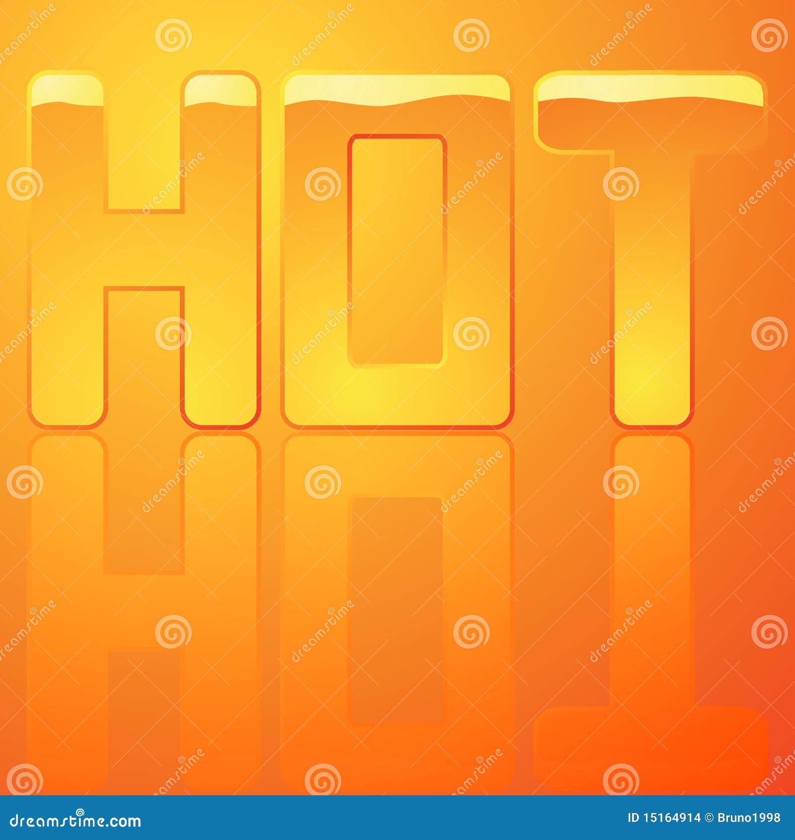 Hot stock vector. Illustration of warm, burn, summer - 15164914