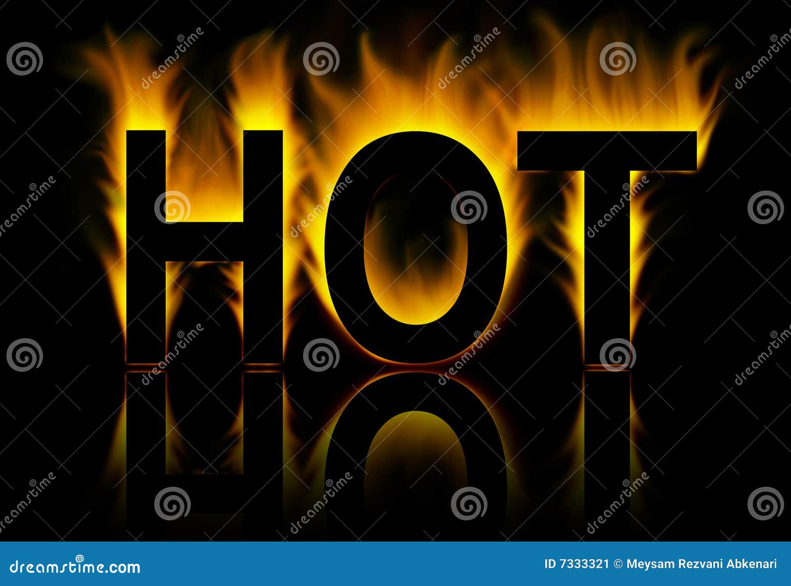 Hot stock illustration. Illustration of press, word, letter - 7333321
