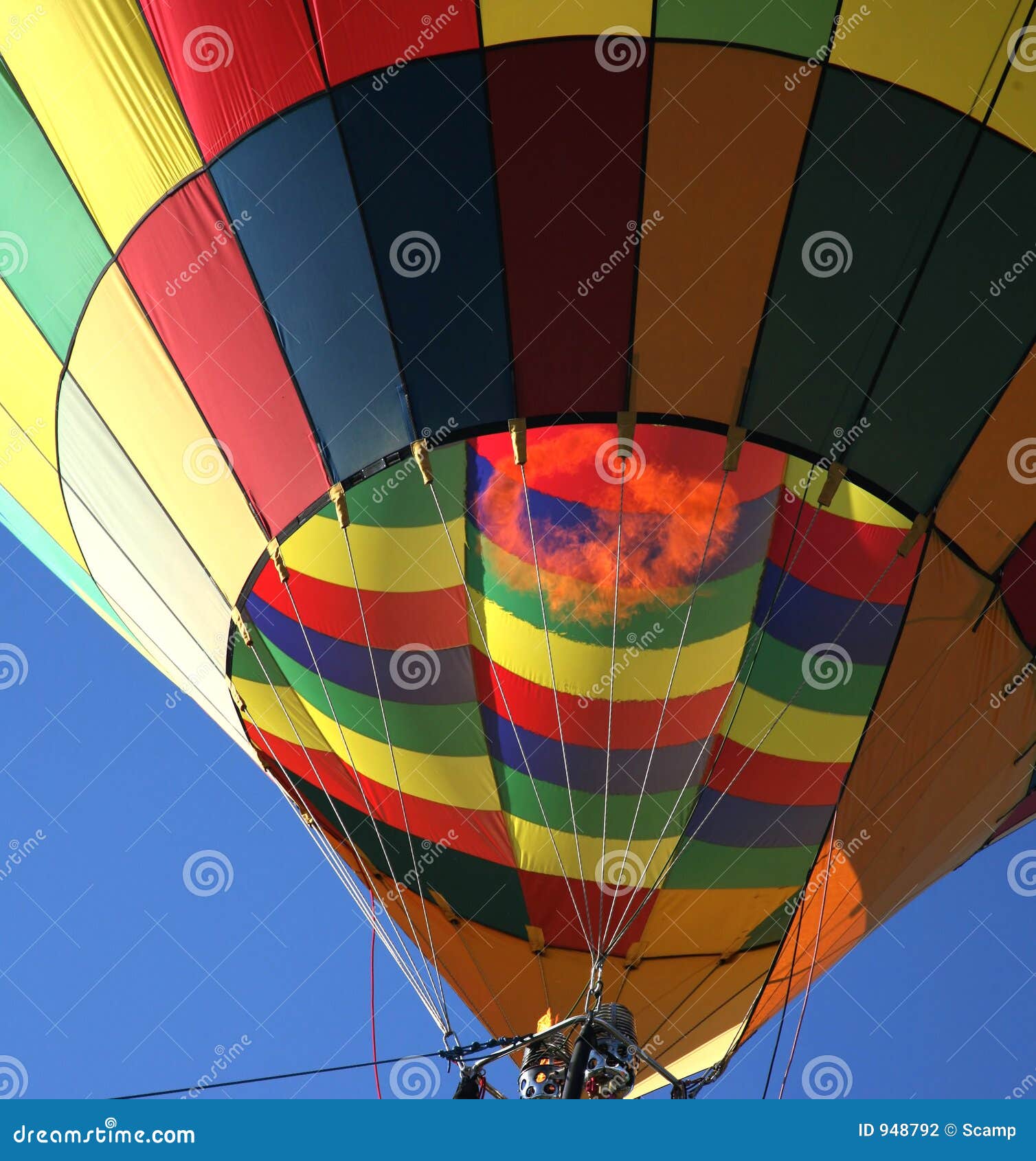 Hot Air Balloon Closeup stock photo. Image of lines, colorful - 948792
