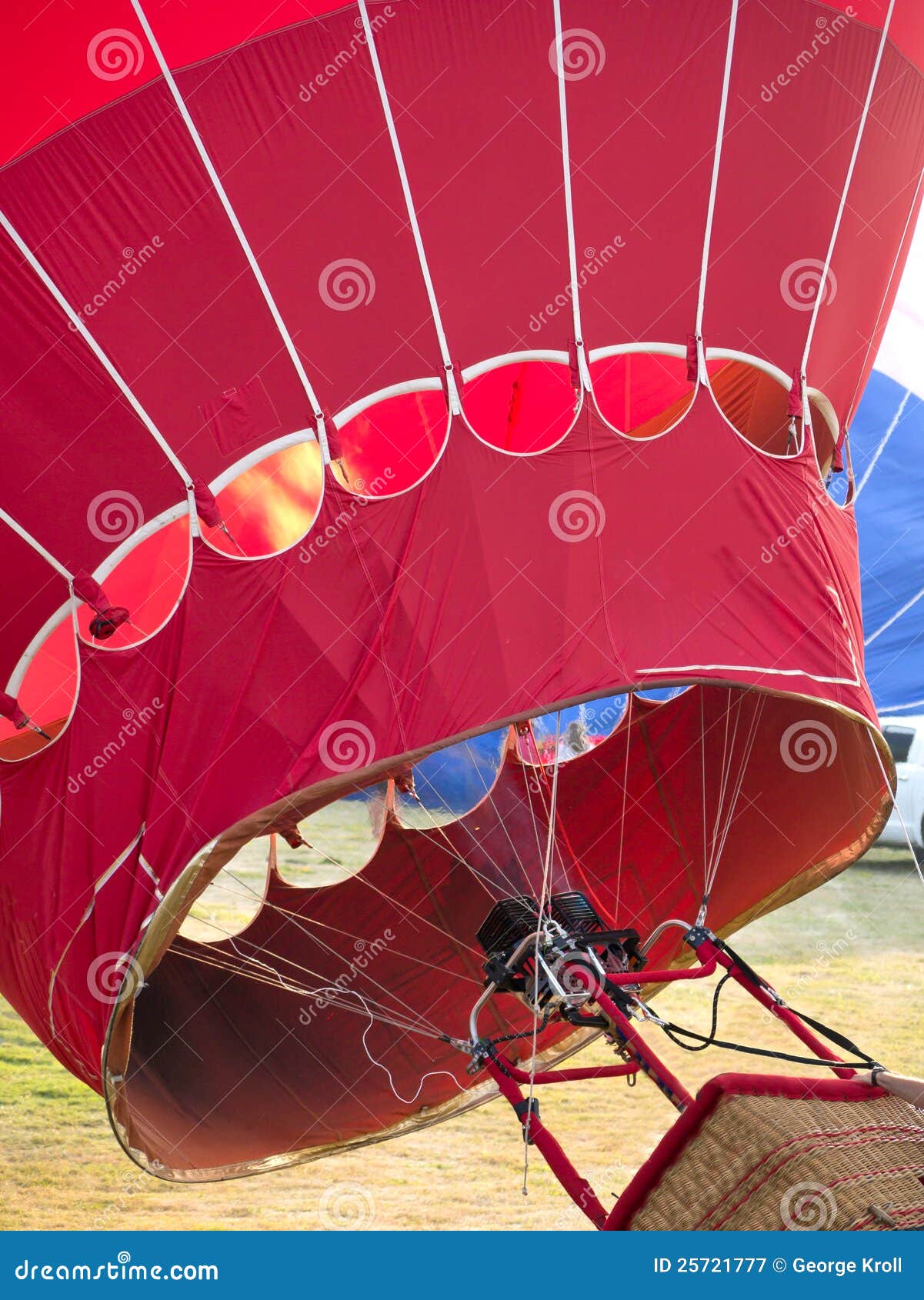 Hot Air Balloon Filling stock image. Image of balloon - 25721777