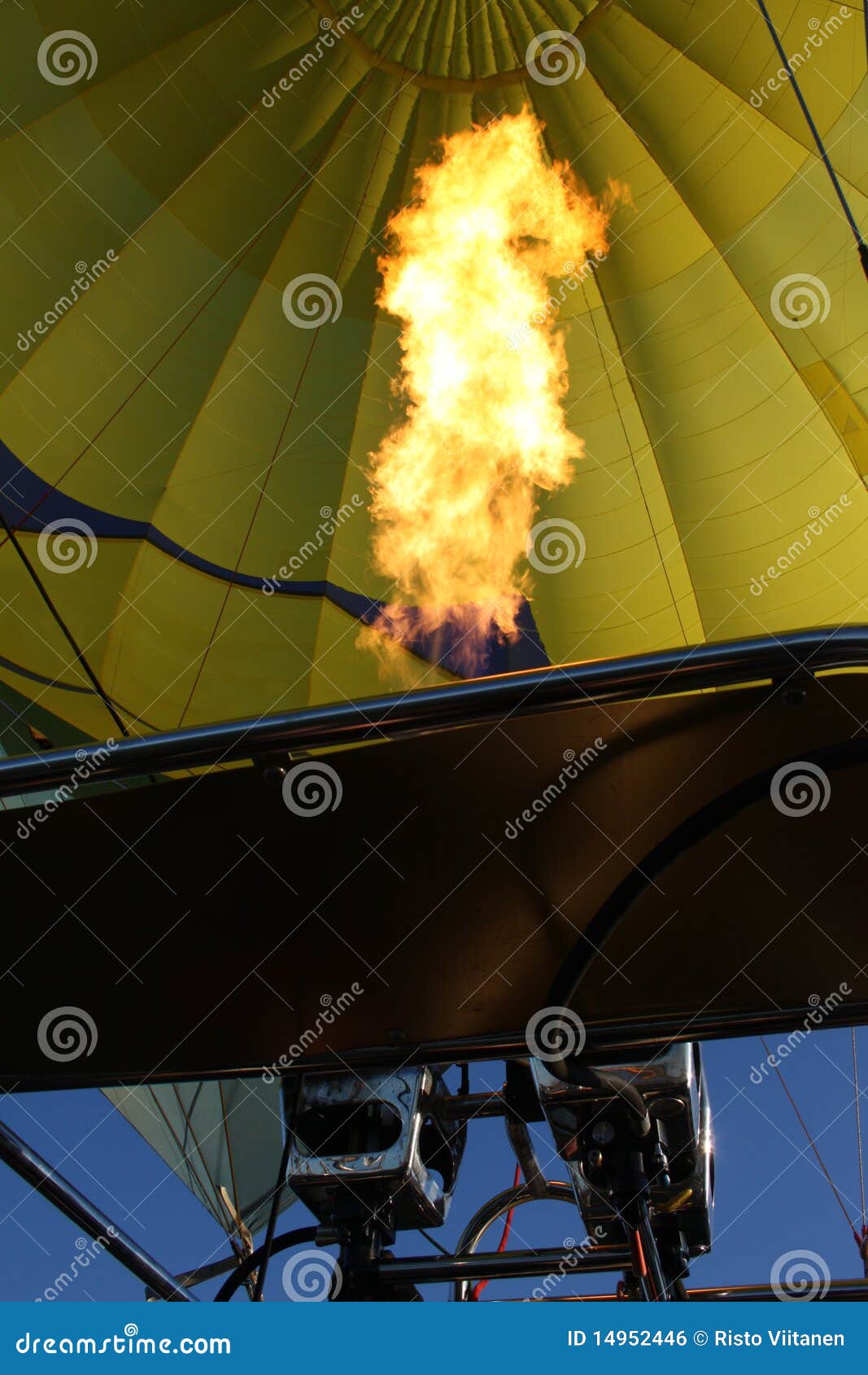 Hot air balloon fire blast stock photo. Image of burst - 14952446
