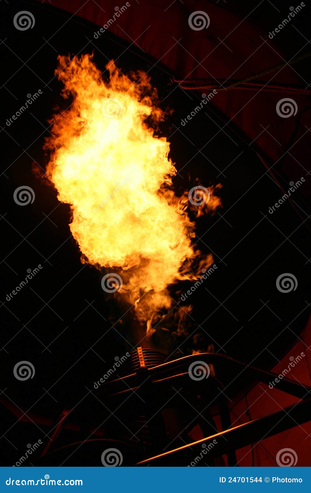 Hot air balloon flame stock photo. Image of balloon, fire - 24701544