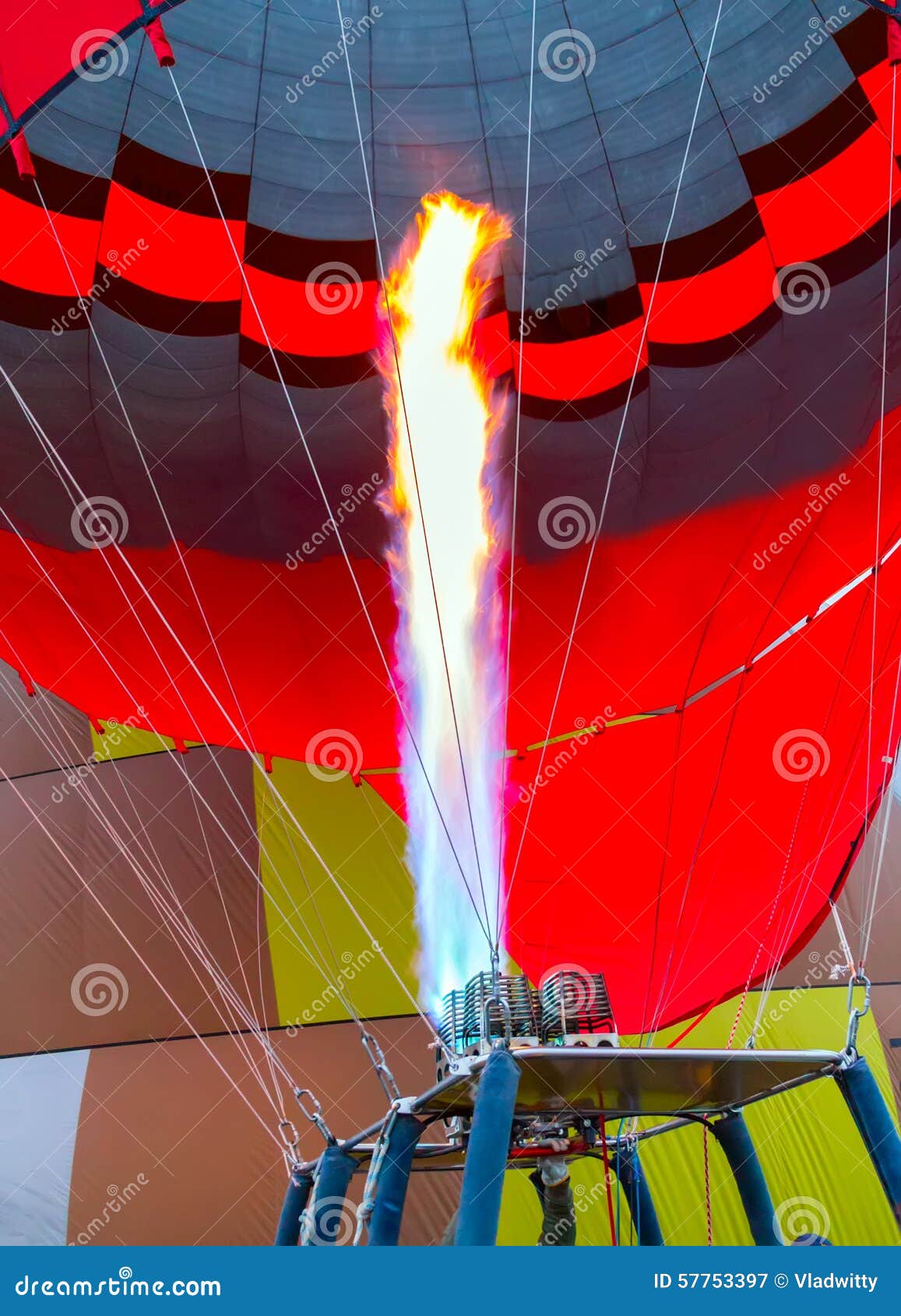 Hot air balloon stock image. Image of rope, adventure - 57753397