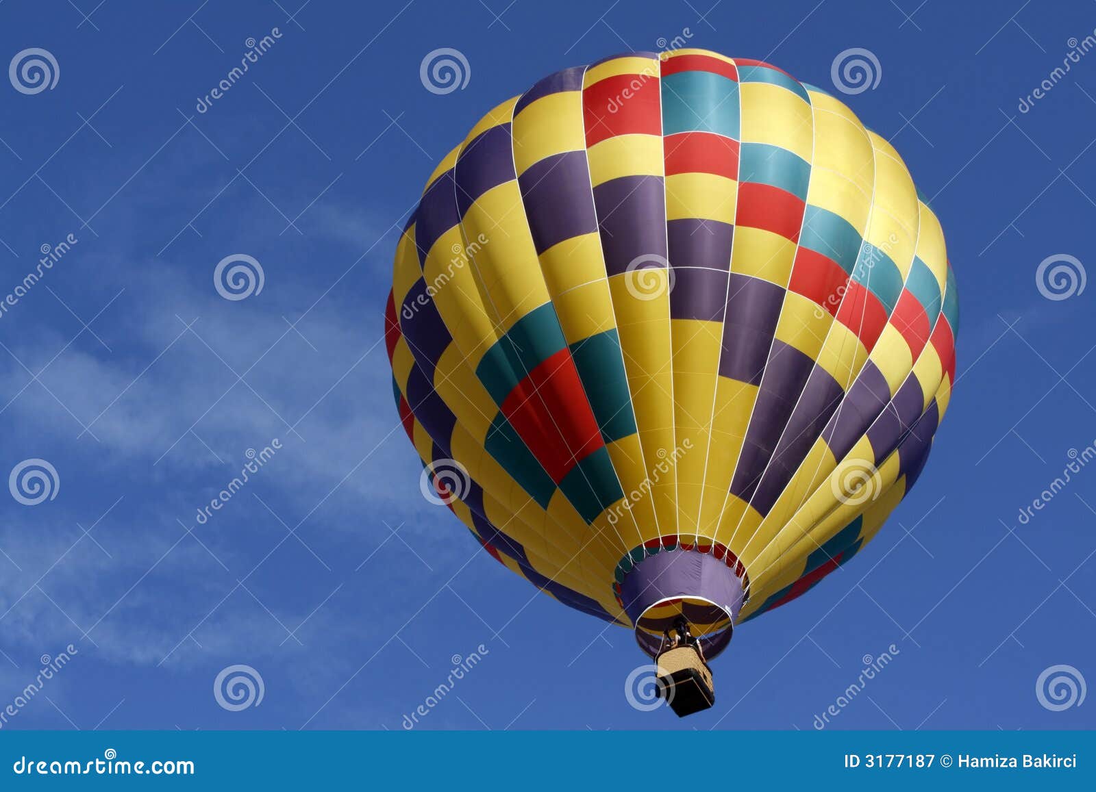 Hot air balloon flight stock image. Image of ascend, balloon - 3177187