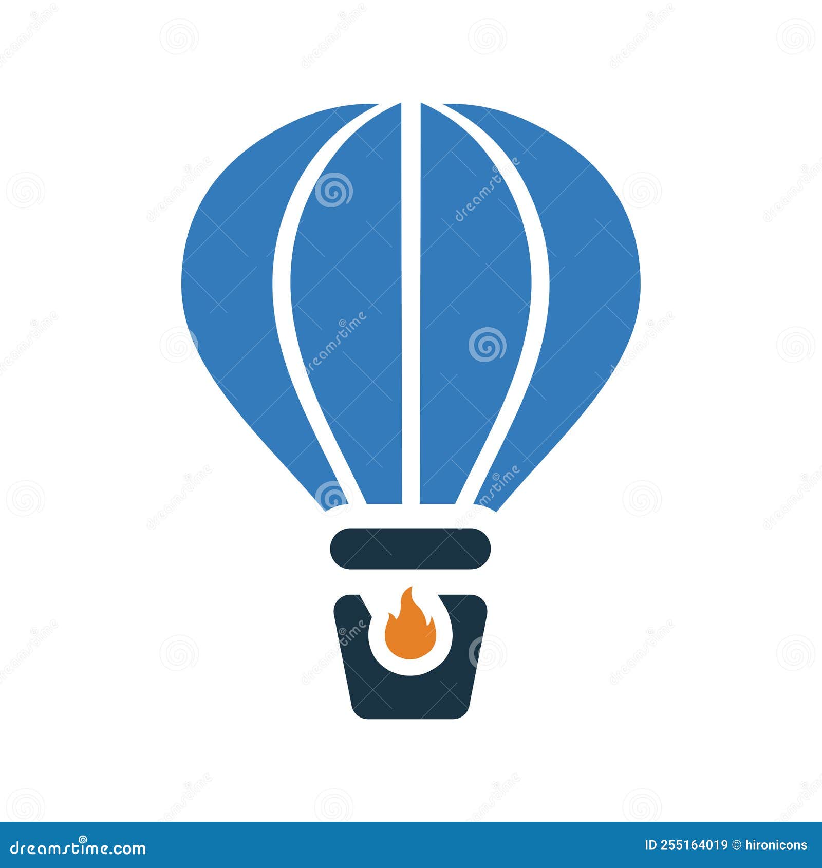 Hot, Air, Balloon Icon. Simple Editable Vector Graphics Stock ...