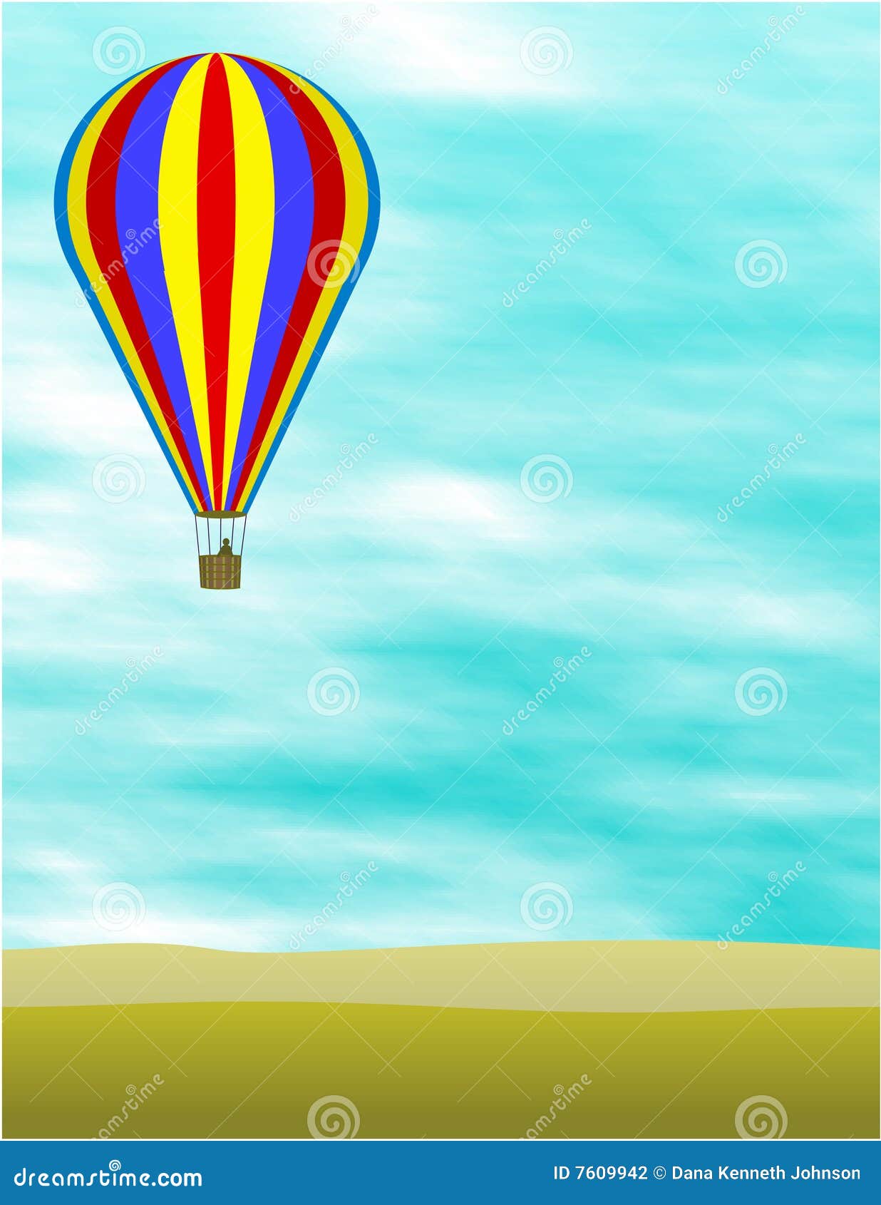 Hot Air Balloon Illustration Stock Illustration - Illustration of ...