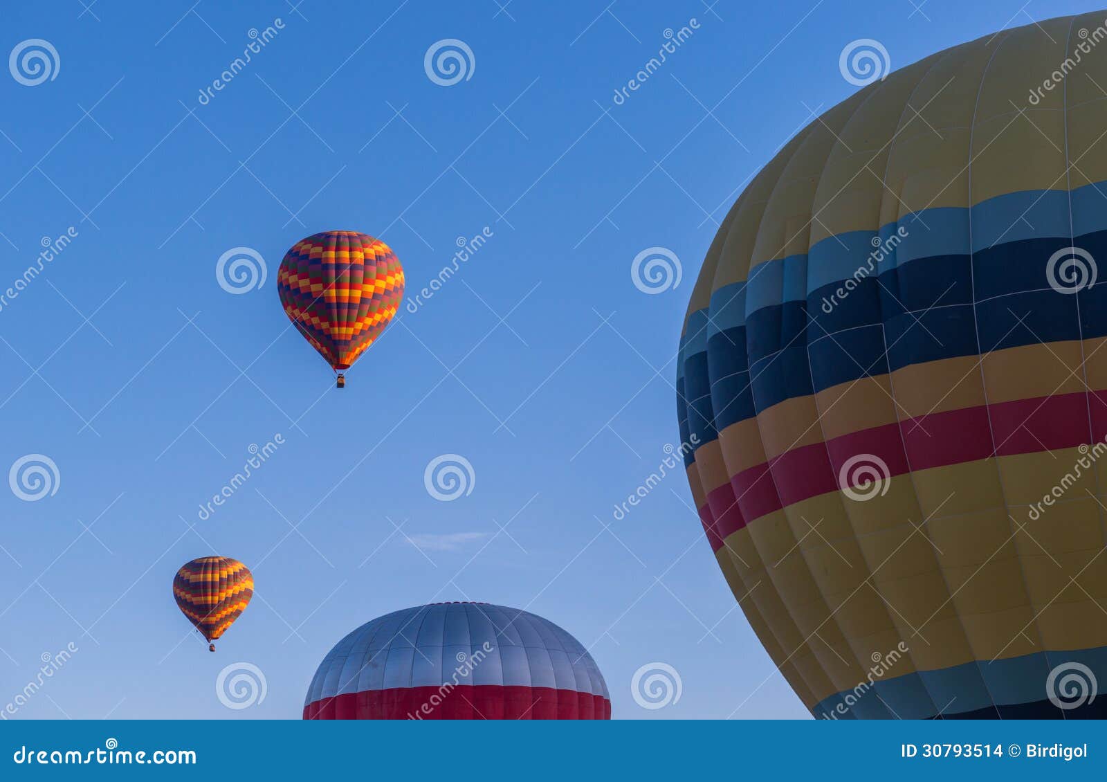 Hot Air balloon in morning stock photo. Image of cloudscape - 30793514