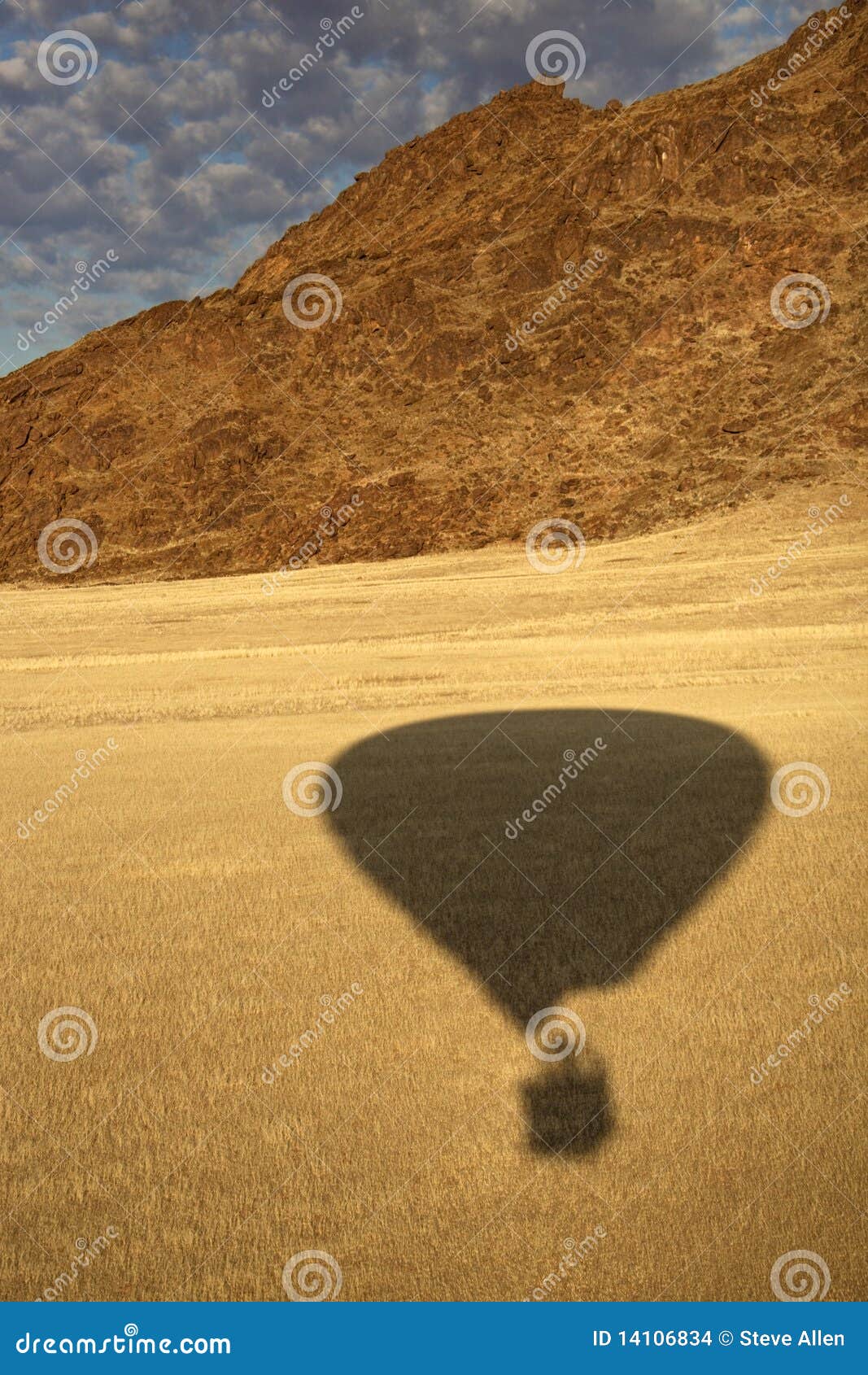 Hot Air Balloon Shadow - Namibia Stock Photo - Image of sossusvlei ...
