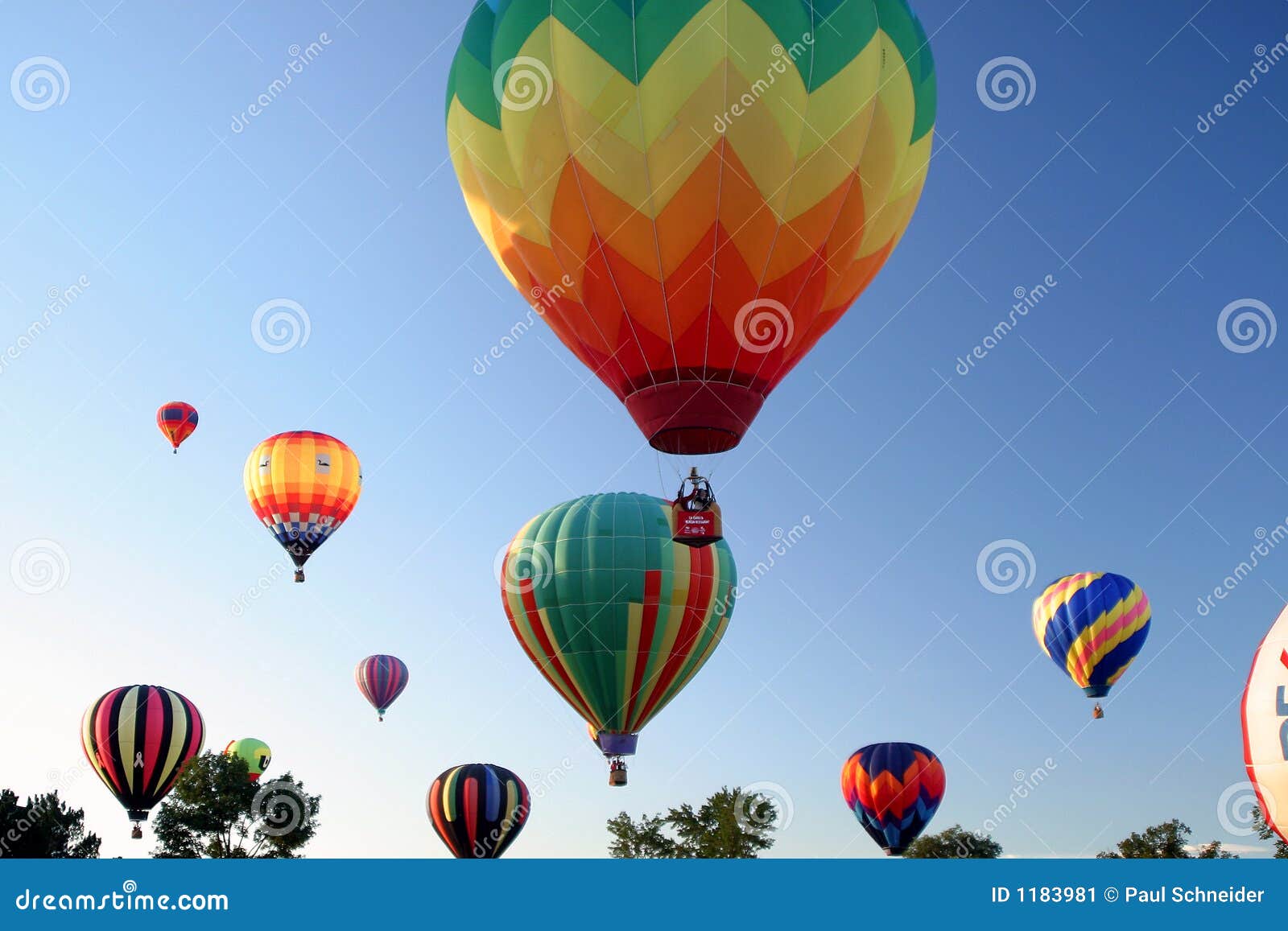 Hot Air Ballooning colors stock image. Image of ascension - 1183981