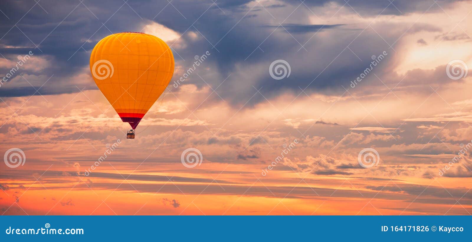 Hot Air Baloon stock photo. Image of balloon, trip, freedom - 164171826