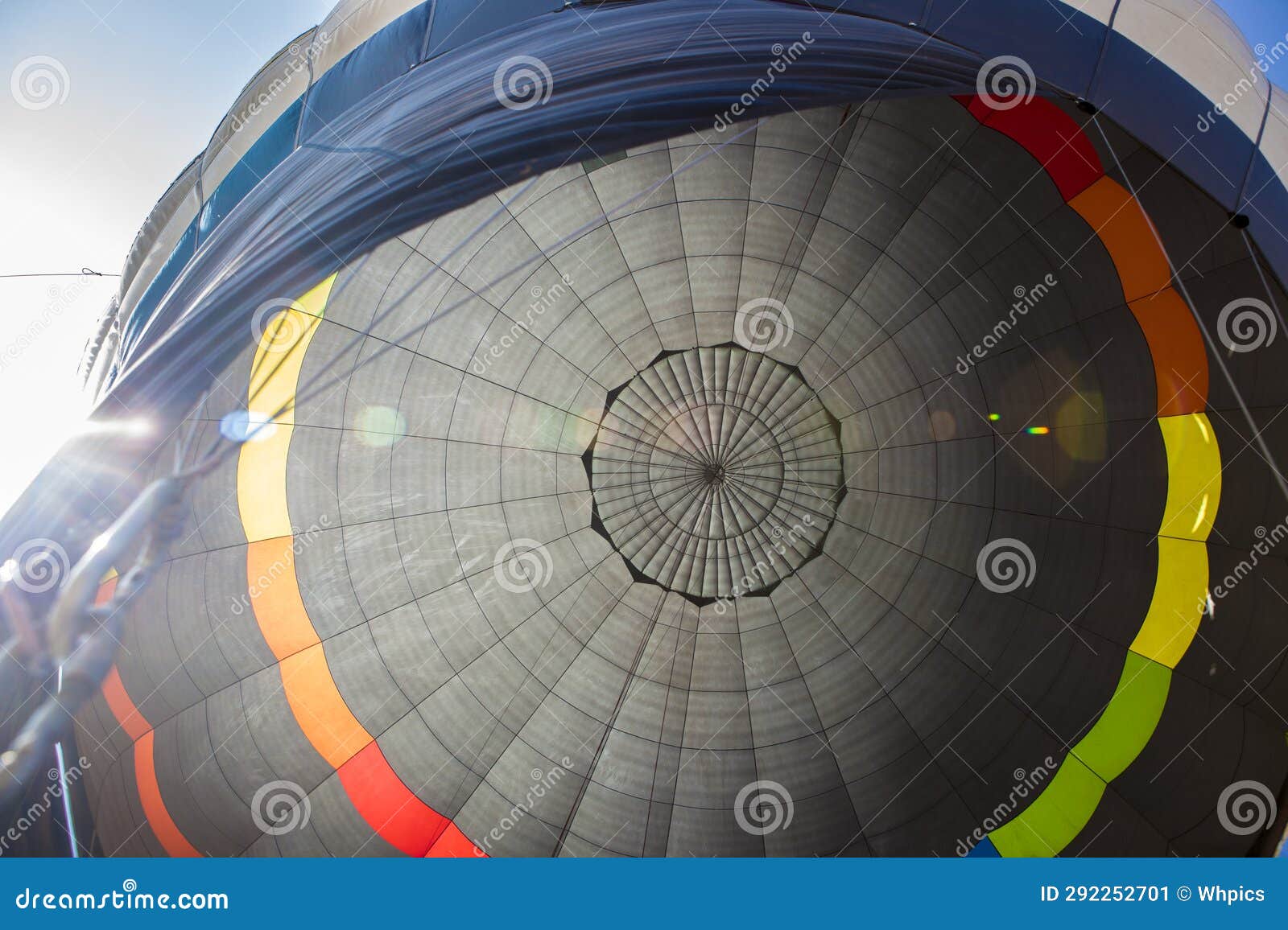 Hot Air Inflated Balloon Dome Stock Image - Image of vehicle, flares ...