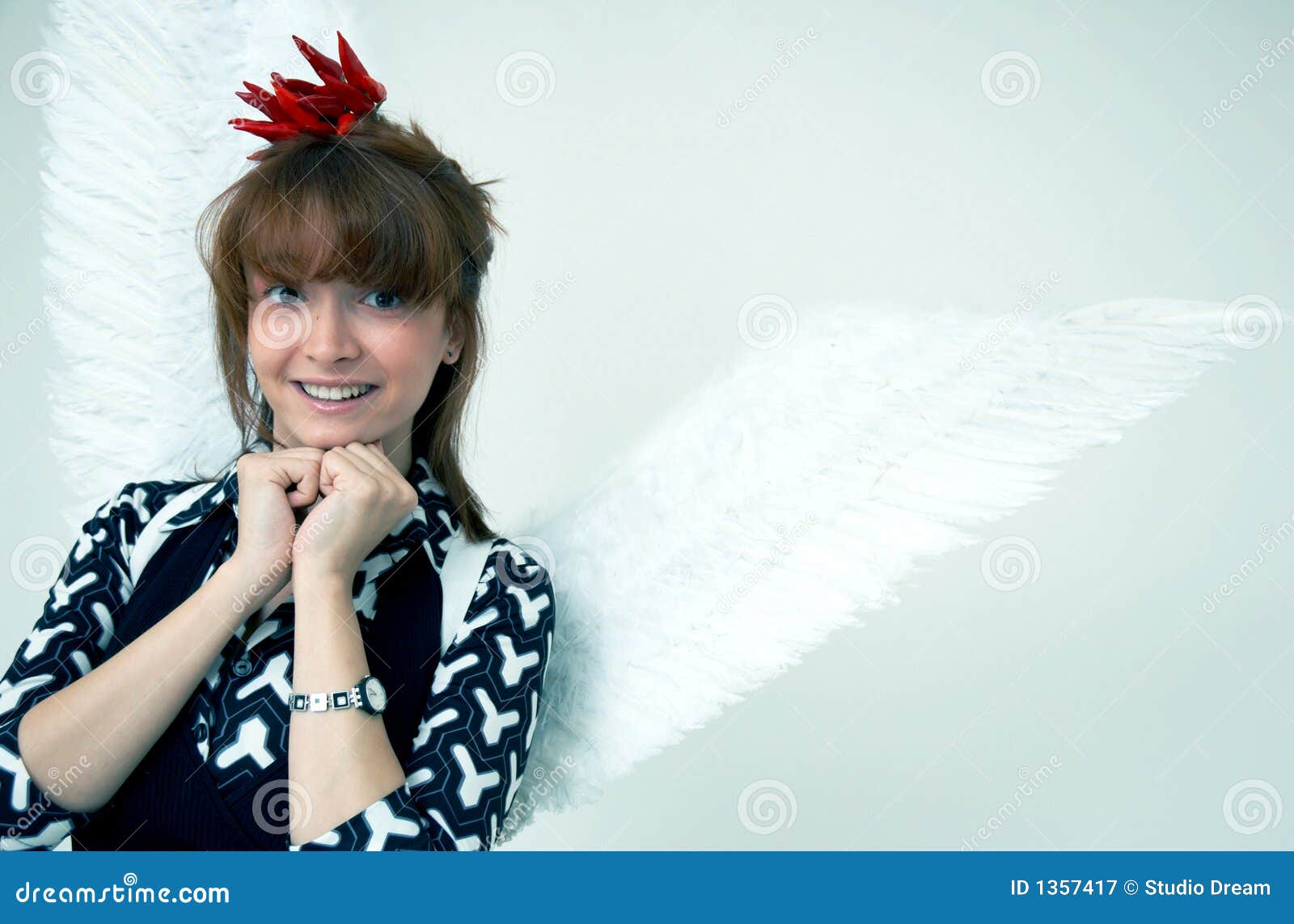 Hot angel stock image. Image of caucasian, female, attitude - 1357417