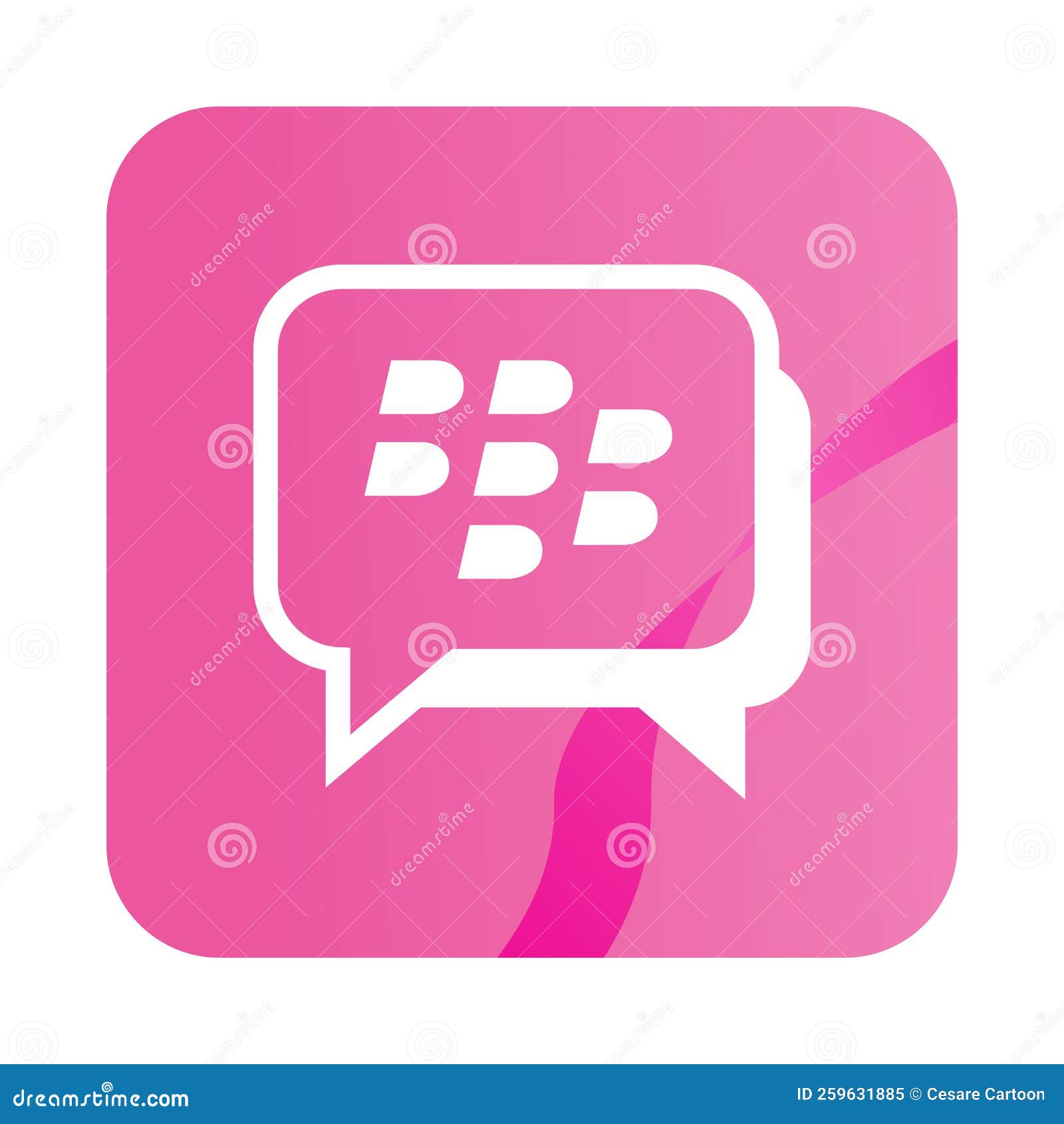 Cartoon Button Blackberry Messenger Editorial Image - Illustration of ...
