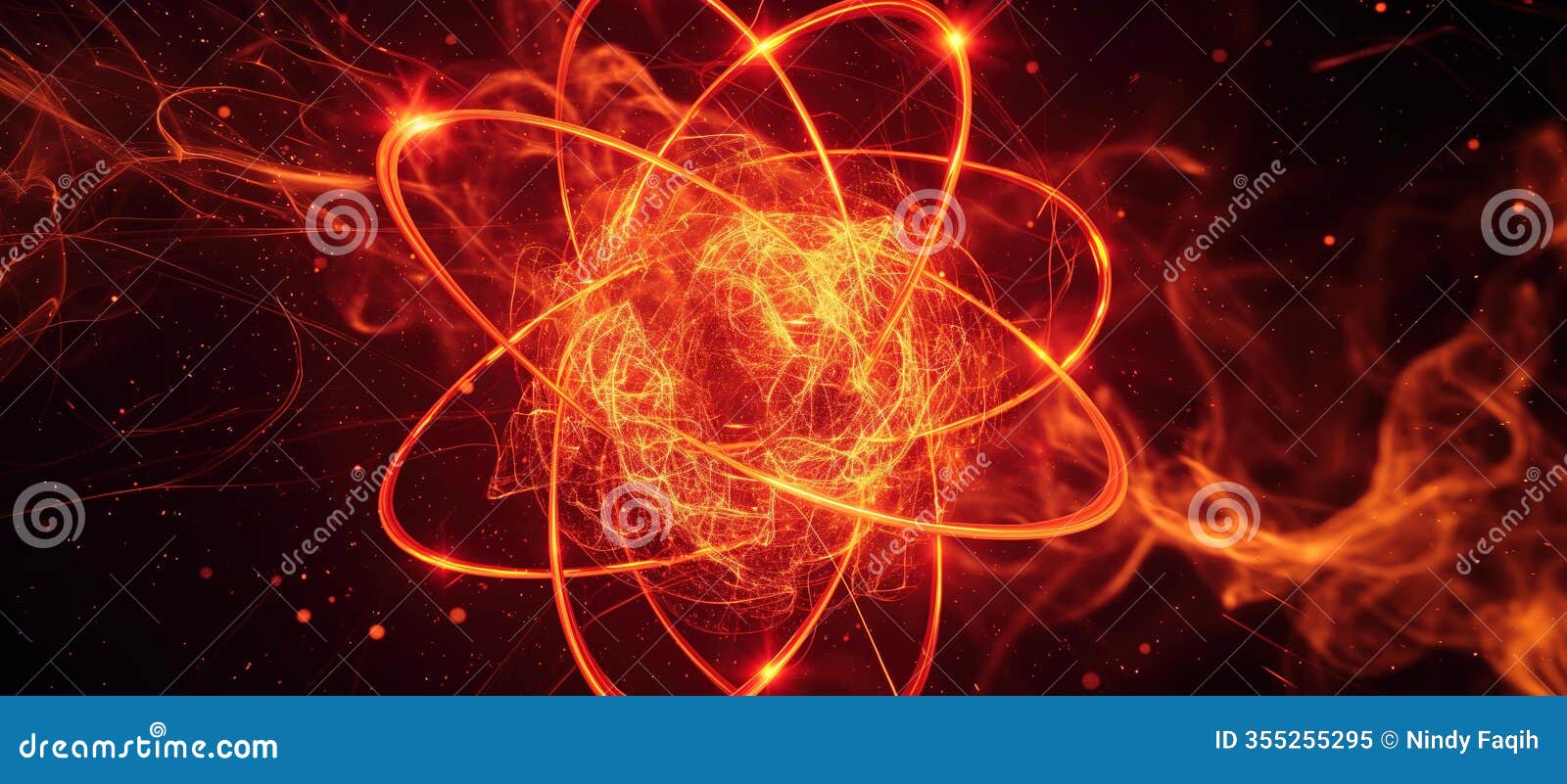 Hot Atomic Energy Light Circle Ball Explosion Background Stock ...