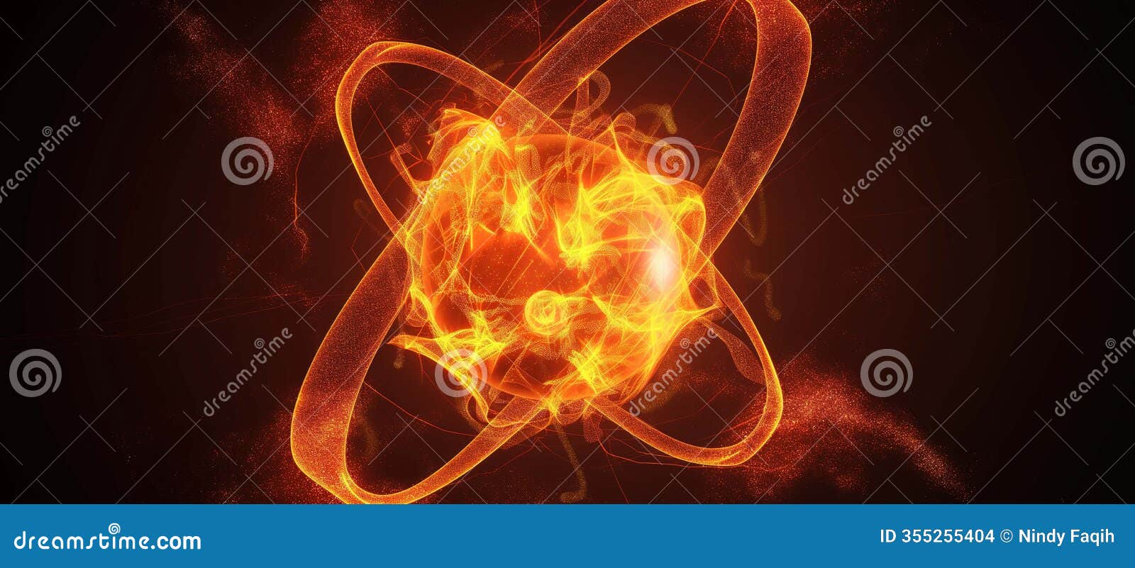 Hot Atomic Energy Light Circle Ball Explosion Background Stock ...