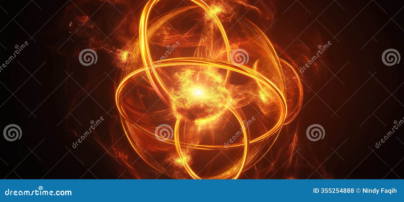 Hot Atomic Energy Light Circle Ball Explosion Background Stock ...