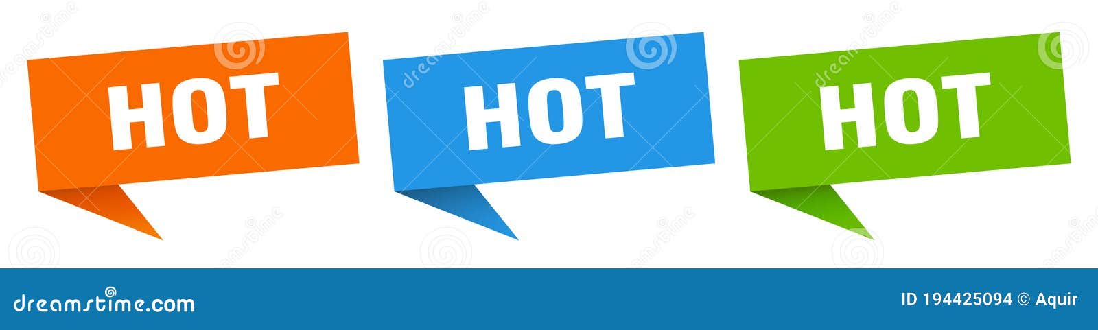 Hot Banner. Hot Speech Bubble Label Set Stock Vector - Illustration of ...