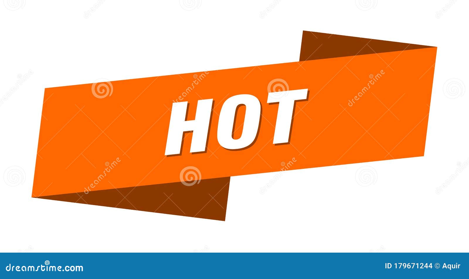 Hot Banner Template. Hot Ribbon Label Stock Vector - Illustration of ...