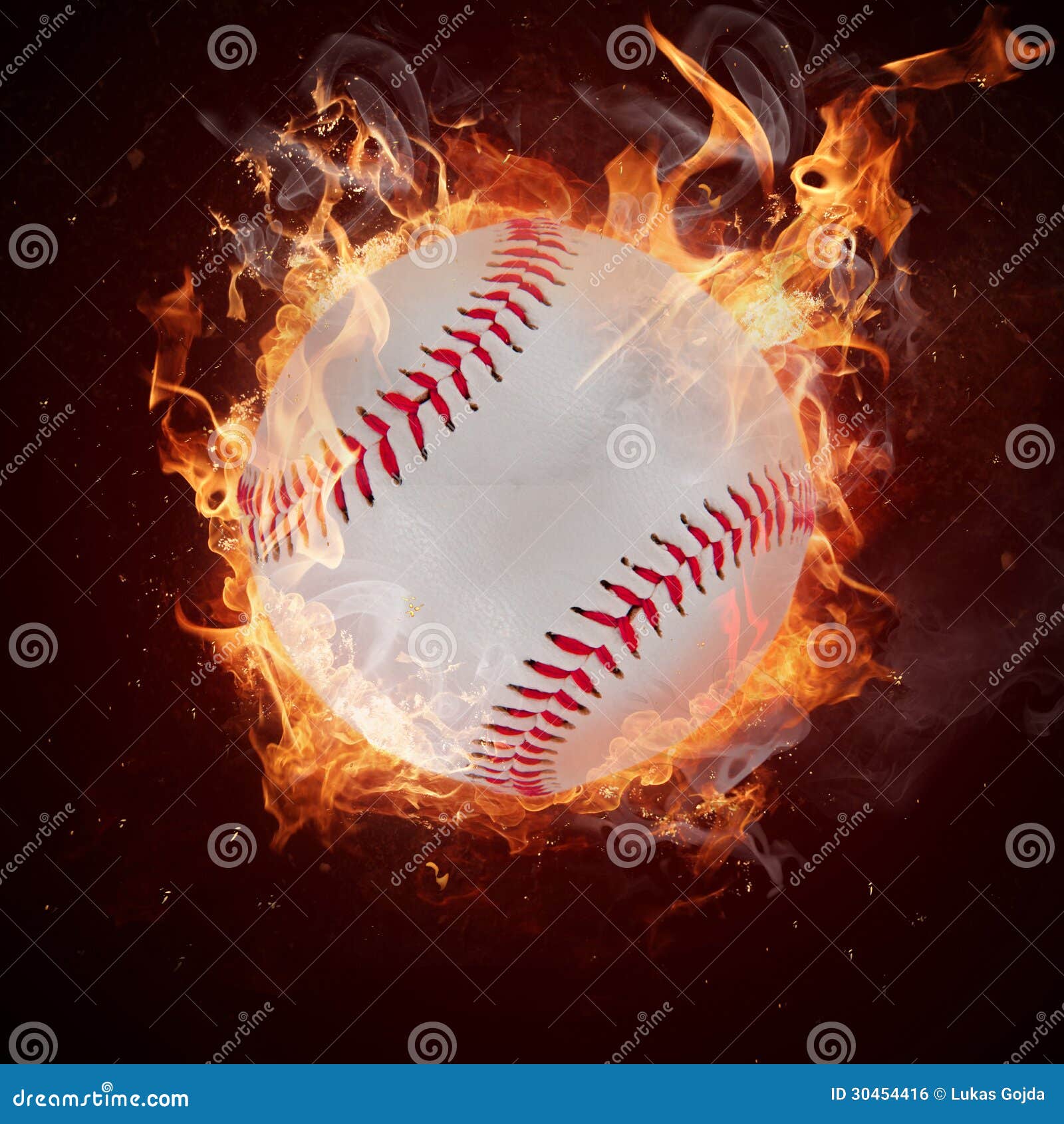 Hot baseball ball stock photo. Image of ball, america - 30454416