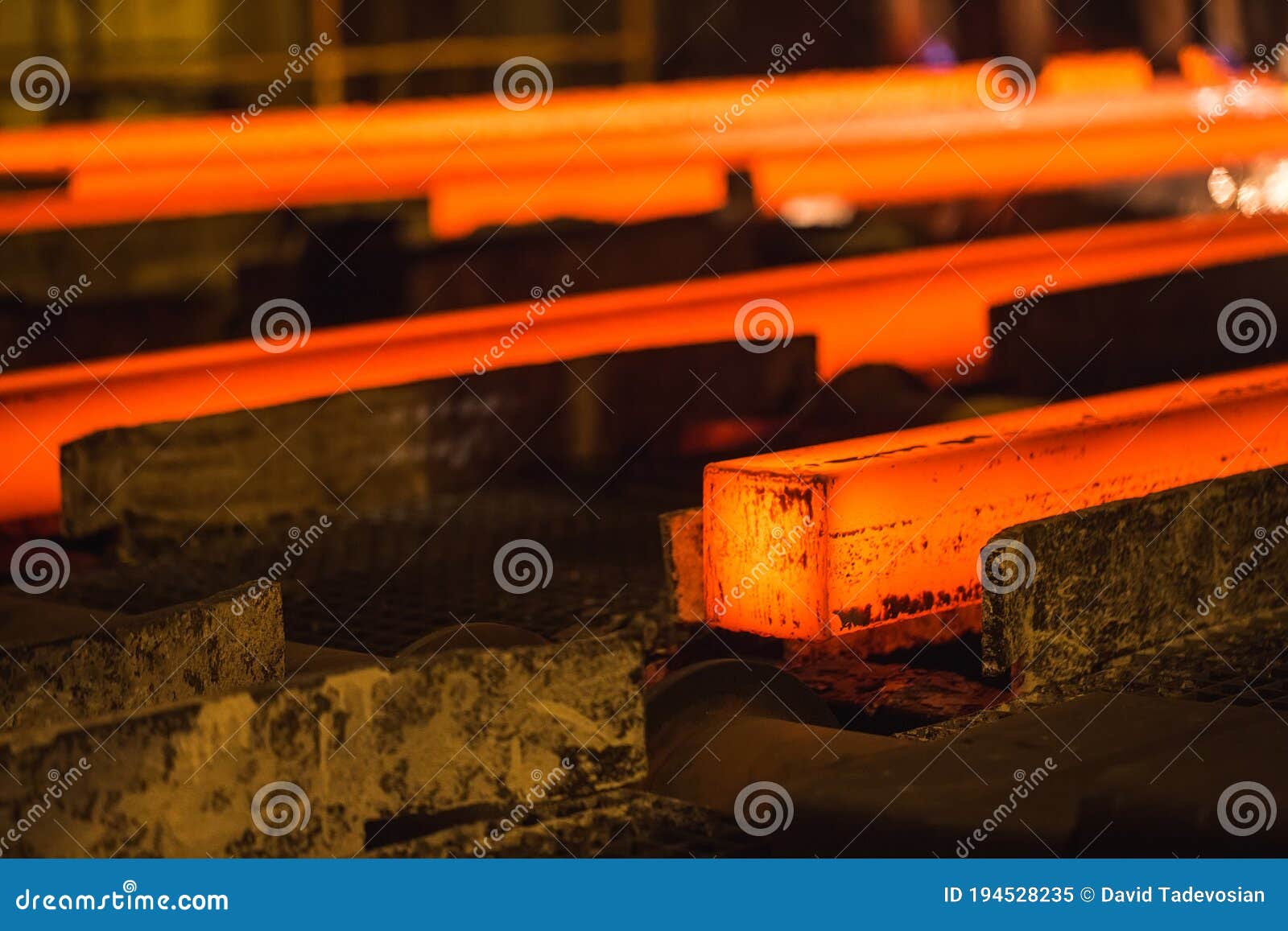 Continuous Casting Machine For Slabs Royalty-Free Stock Photo ...