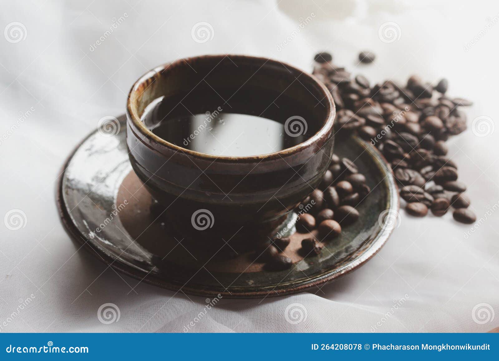 Hot Black Coffee for Morning Beverages Stock Photo - Image of black ...