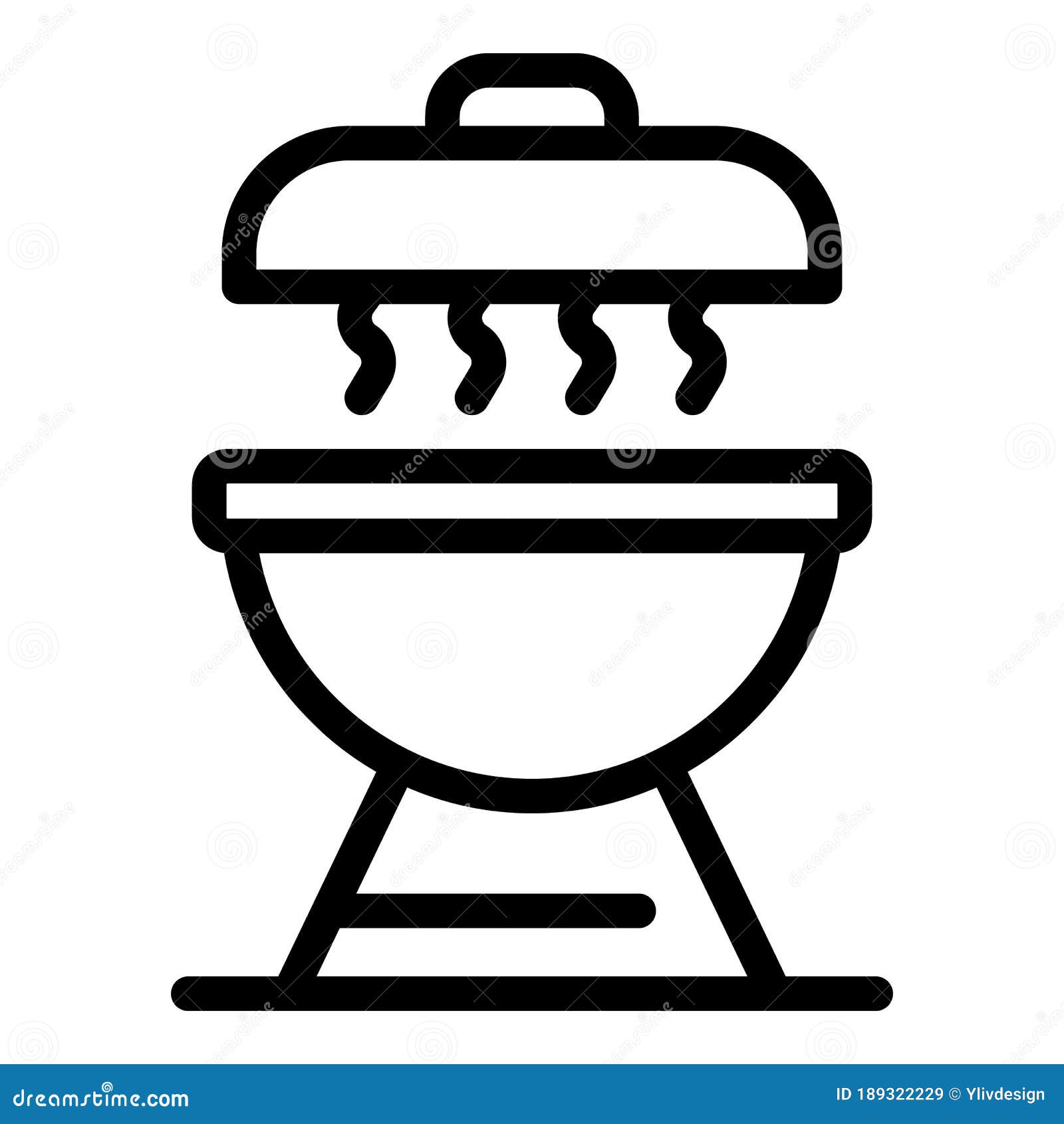 Brazier Icon Black Line Art Vector Logo | CartoonDealer.com #327908228