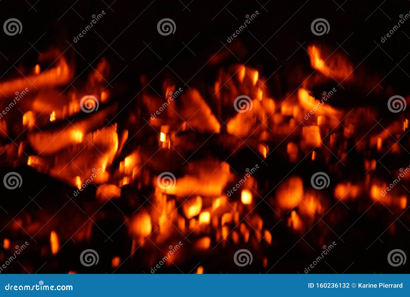 Bright embers - Front view stock photo. Image of abstract - 160236132