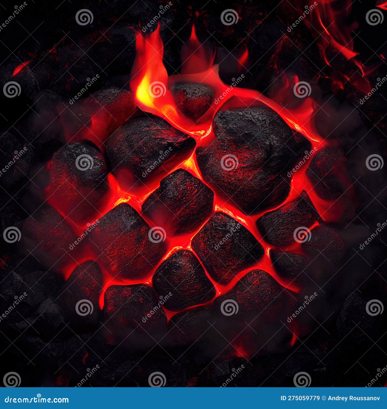 Hot Burning Coals. AI Render. Stock Illustration - Illustration of live ...