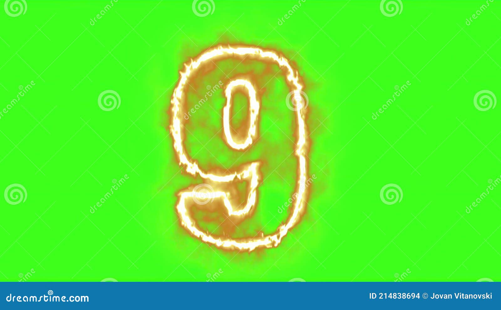 Hot burning number stock illustration. Illustration of blaze - 214838694