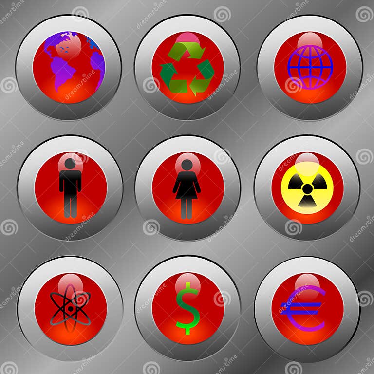 Hot Button Issues stock vector. Illustration of button - 1704453