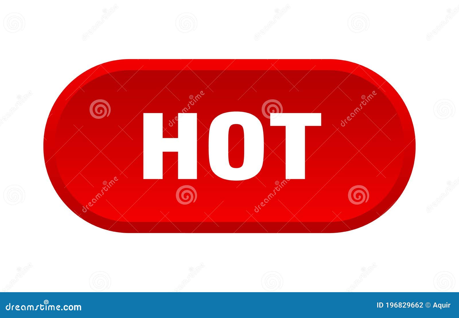 Hot button stock vector. Illustration of vector, flat - 196829662