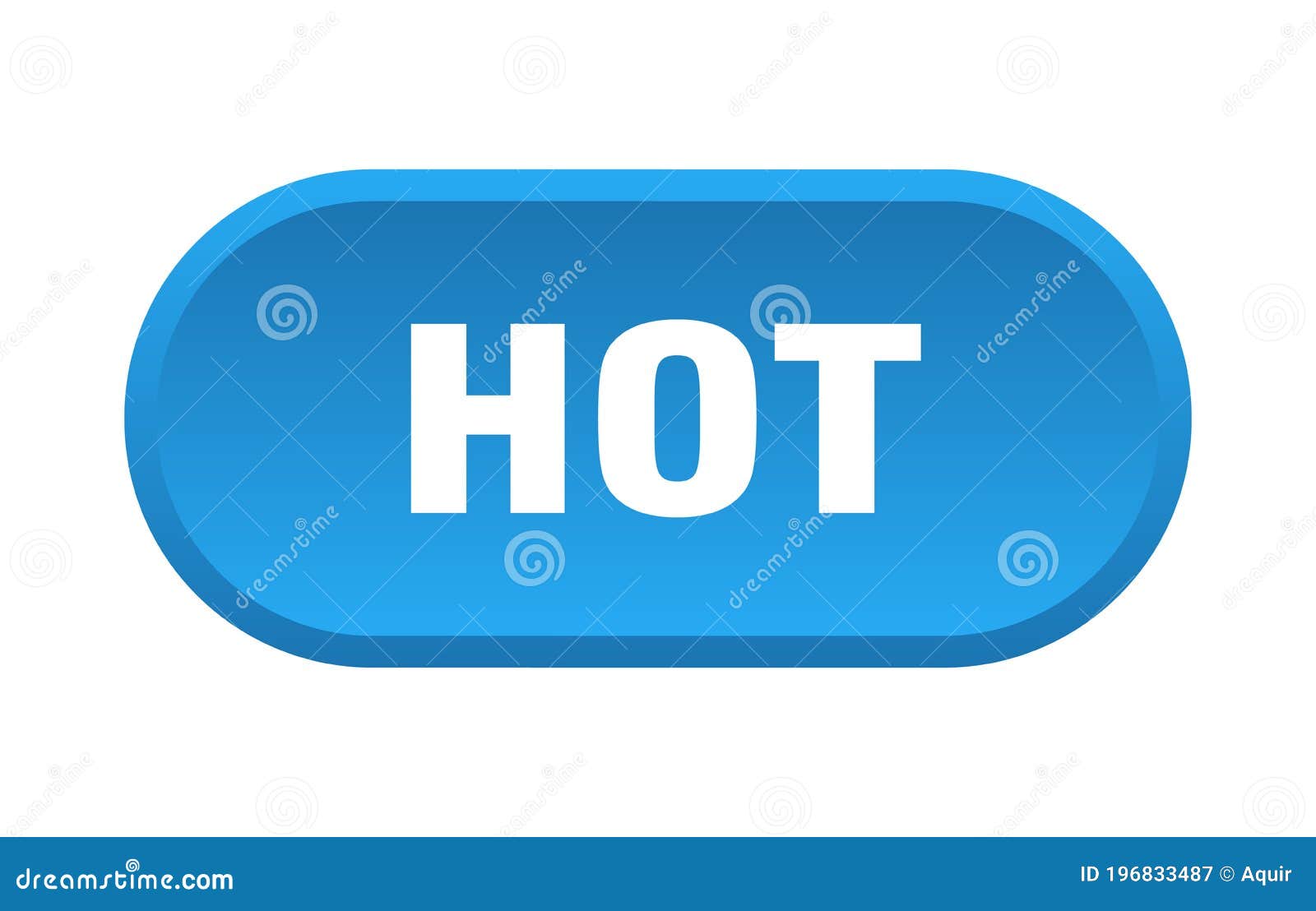 Hot button stock vector. Illustration of badge, website - 196833487