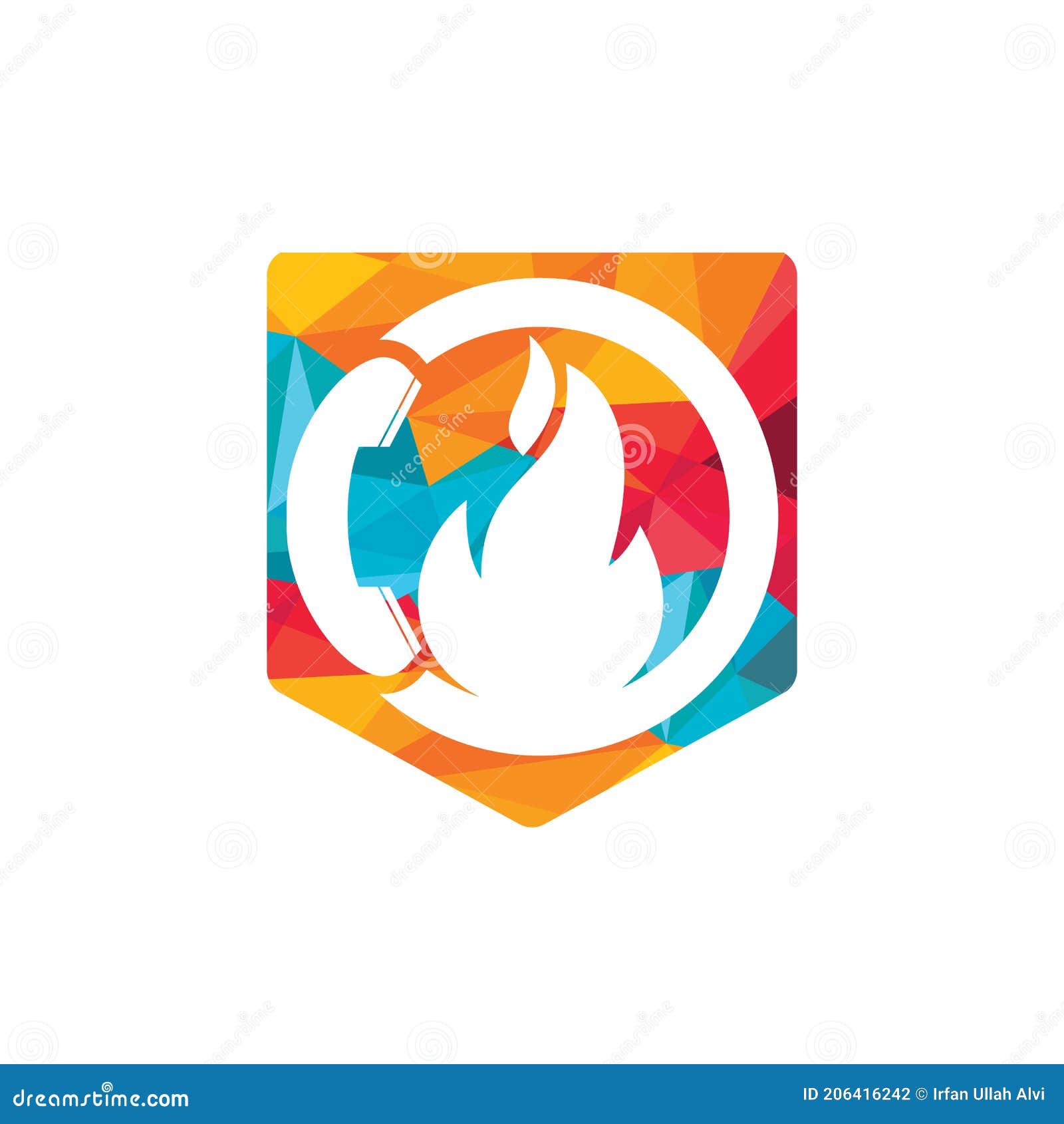 Hot Call Vector Logo Design Concept. Stock Vector - Illustration of ...