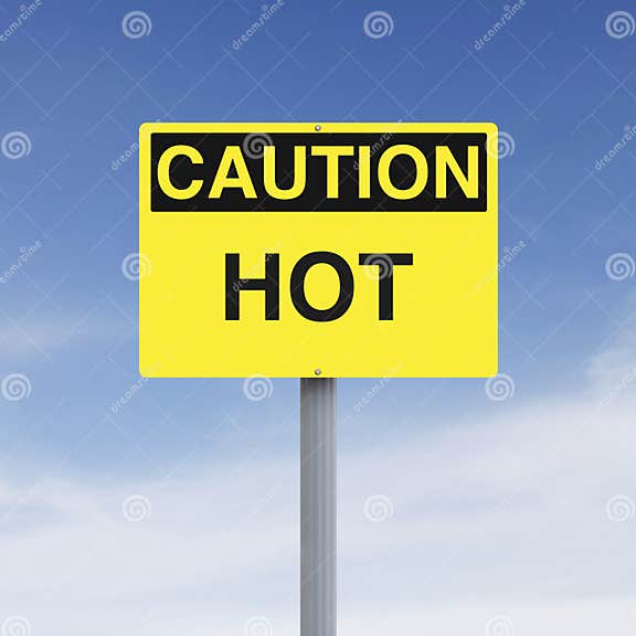 It is Hot stock photo. Image of safety, warning, road - 56404042