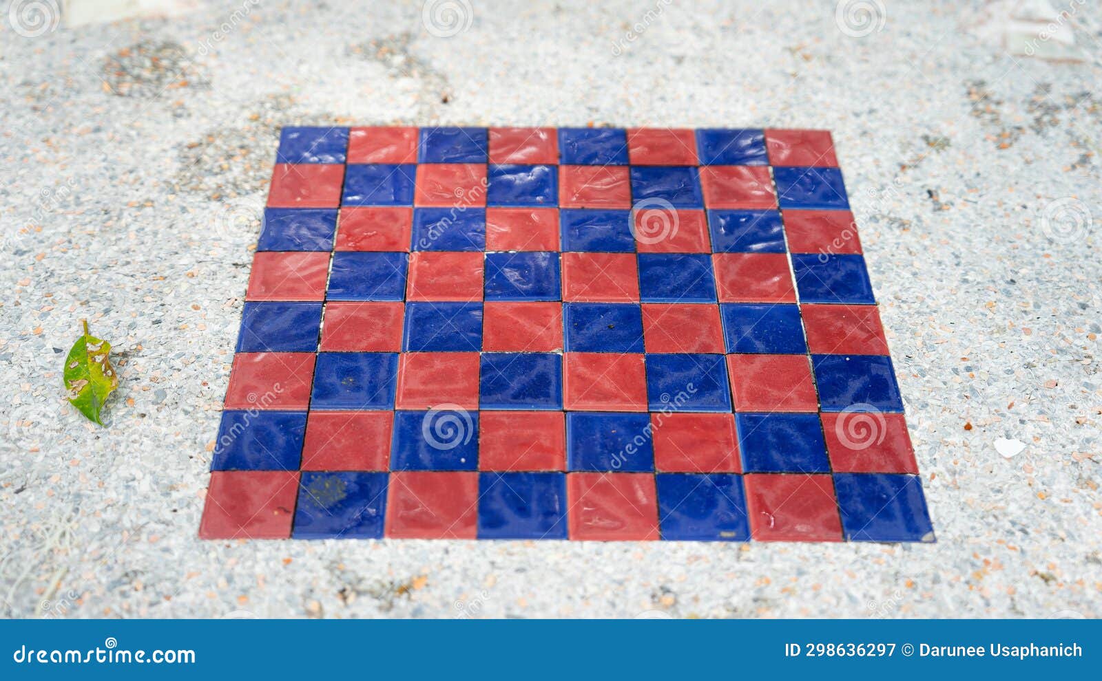 Hot Checkerboard Pattern Blue Alternating Red the Surface is Not Smooth ...