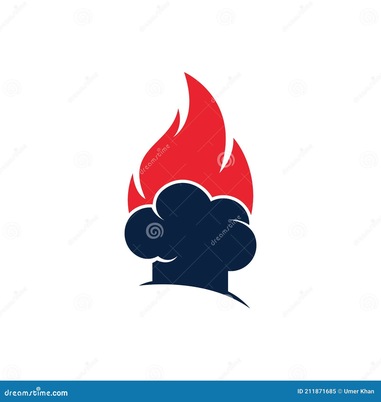 Hot Chef Vector Logo Design Template. Stock Vector - Illustration of ...